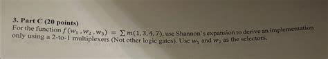 Solved Part C 20 ﻿pointsfor The Function
