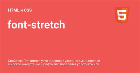 Font Stretch ⚡️ Html и Css с примерами кода