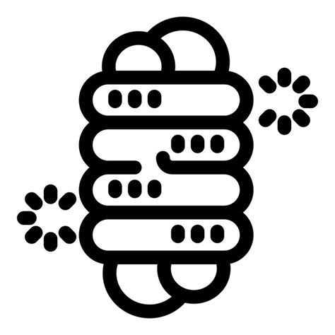 Premium Vector Cloud Computing Data Storage Icon Showing Server Rack