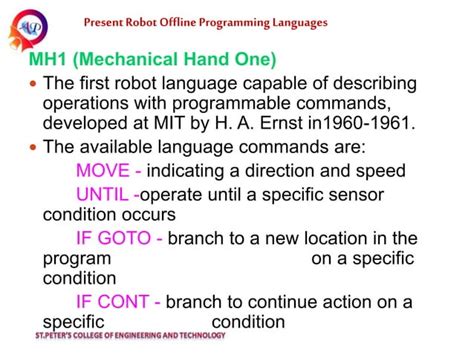 Robo Unit4 Robot Programmingpptx Robo Unit4 Robot Programmingpptx