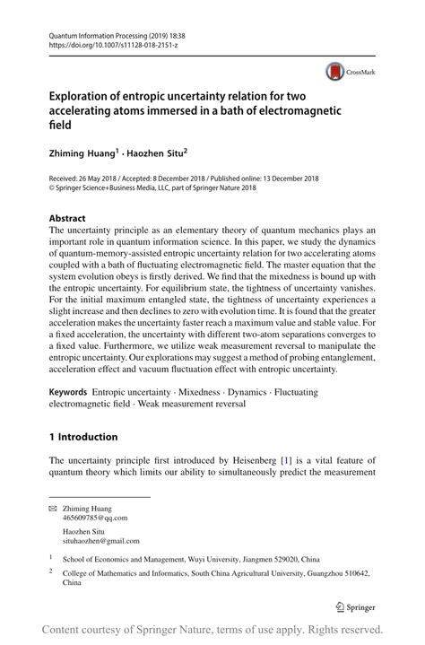 Exploration Of Entropic Uncertainty Relation For Two Accelerating Atoms Immersed In A Bath Of