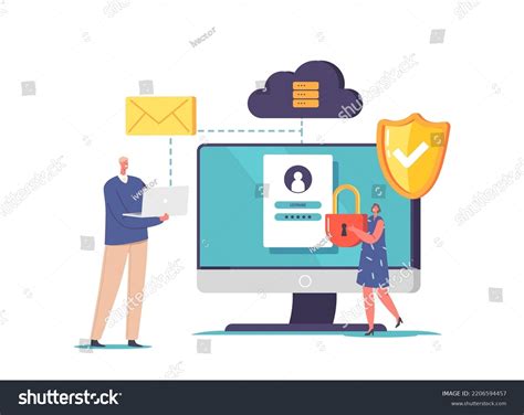 Personal Data Safety Internet Computer Account Stock Vector Royalty