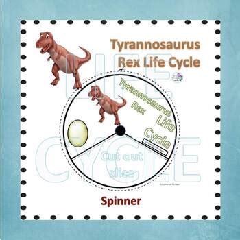 Dinosaur Tyrannosaurus Rex Life Cycle Spinner By Donna Thompson