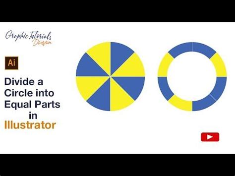 How To Divide A Circle In Equal Parts In Adobe Illustrator YouTube Illustrator Design