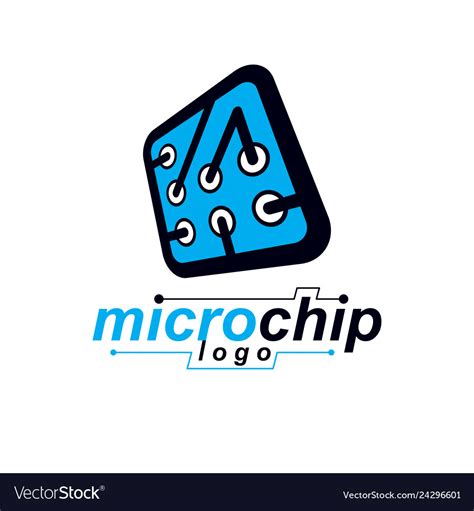 Microchip Design Cpu Information Communication Vector Image