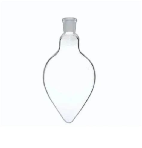 Conical Glass Smith Borosilicate Glass Pear Shaped Flask For Chemical