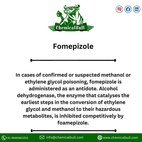 Chemicalbull Online Chemical Store On Linkedin Fomepizole Liquid Chemicalbull Chemical