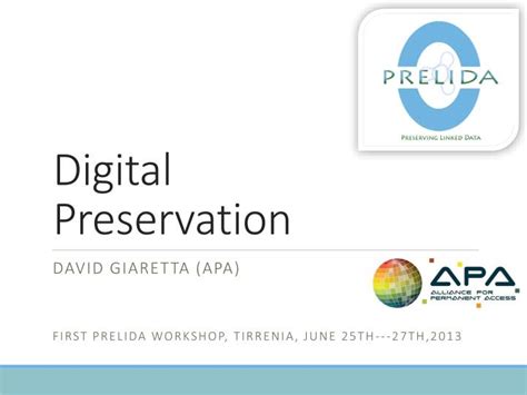 PPT Digital Preservation PowerPoint Presentation Free Download ID