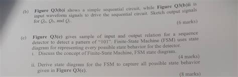 B Figure Q3bi Shows A Simple Sequential Circuit