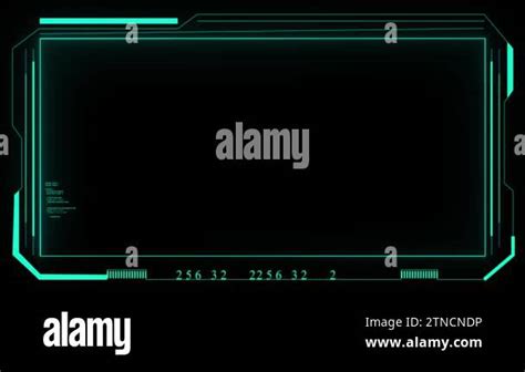 Hud Template Frame Hud Element Futuristic Viewfinder Of Future Interface Data Display Screen