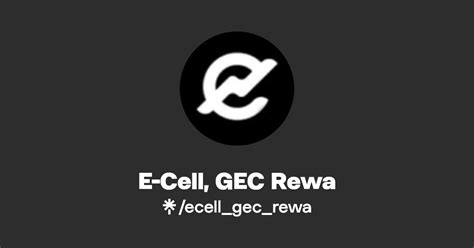 E Cell Gec Rewa Twitter Facebook Linktree