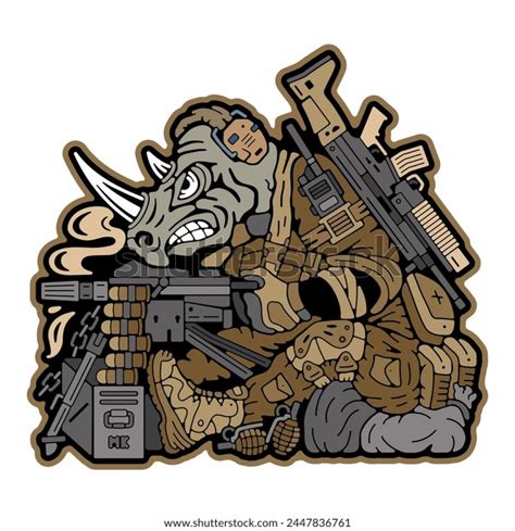 Military Patch Army Badges On Clothes Stock Vector Royalty Free 2447836761 Shutterstock