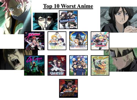 My Top 10 Worst Anime By Sissycat94 On Deviantart