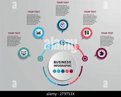 Mind Map Infographic Abstract Brain Thinking Process Scheme Business