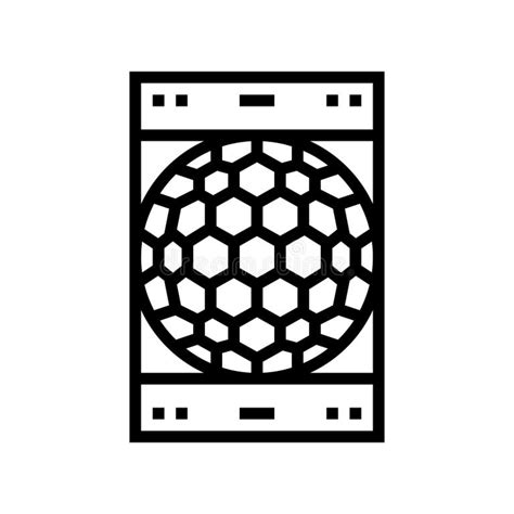 Motion Detection Sensor Module Line Icon Vector Illustration Stock