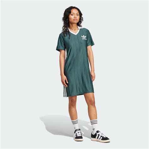 Adicolor 3 Stripes Pinstripe Dress Green Adidas Hong Kong