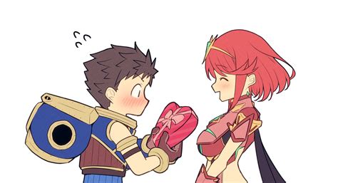 Pyra And Rex Xenoblade Chronicles And More Drawn By Mochimochi Xseynao Danbooru