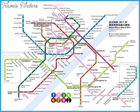Wuhan Subway Map TravelsFinders