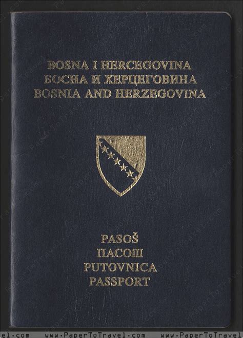 Machine Readable Zone Border Crossing Card Federation Of Bosnia And Herzegovina Passport Series