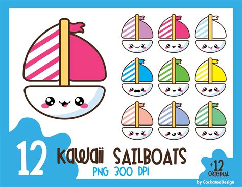 Cute Sailboat Clipart