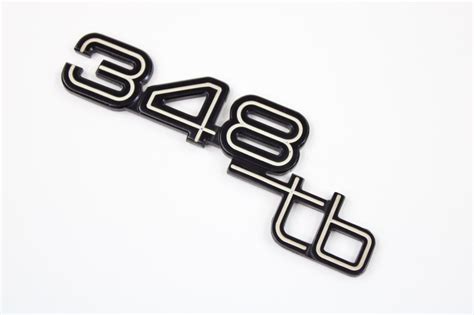 1989 95 Ferrari 348 Spider Tb Oem Rear Badge Script Emblem Classic