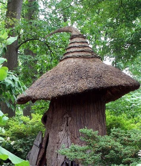 Hobbit House Garden In The Woods Mushroom House Witch Garden
