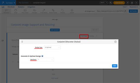Conjoint Analysis Discrete Choice Module Designs Questionpro Help Document