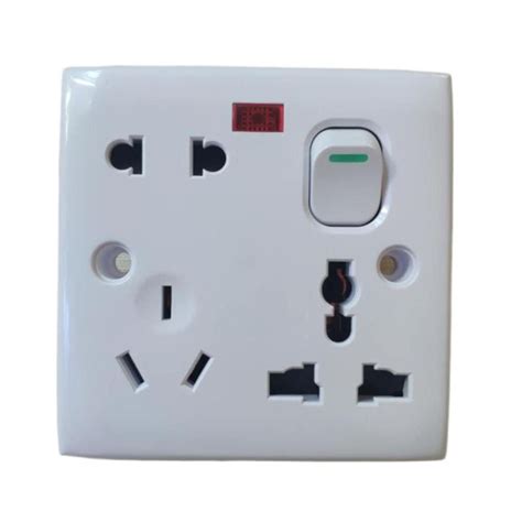 13A 8 Pin Multi Function Universal Socket Made With Poly Carbonate Materials Body Daraz Com Bd