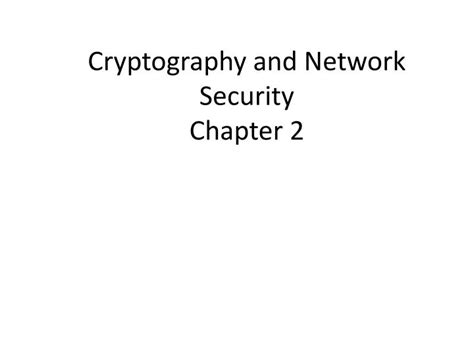 Ppt Cryptography And Network Security Chapter 2 Powerpoint