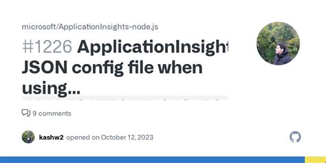 Applicationinsightsinvalid Json Config File When Using `applicationinsightsconnectionstring