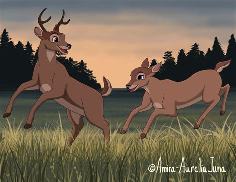 Bambi And Faline By Amira Aureliajuna On Deviantart
