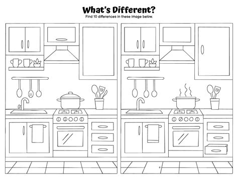 Adult Find The Difference 10 Free Pdf Printables Printablee