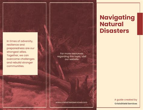 Free Natural Disaster Brochure Template To Edit Online