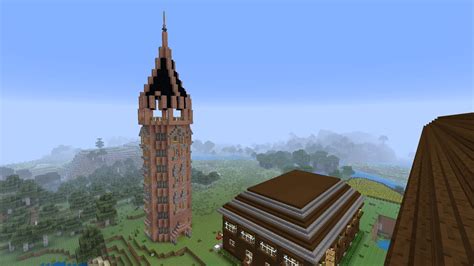 マイクラ塔の屋根作り方 マイクラ 屋根 土台 作り方 Tgoc