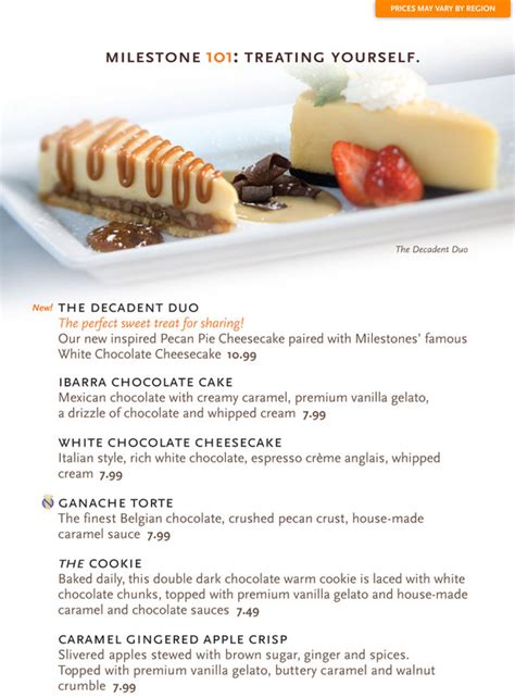 Dessert Menu