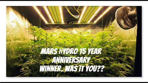 Exciting News: Mars Hydro 15 Year Anniversary Winner! #marshydro - YouTube