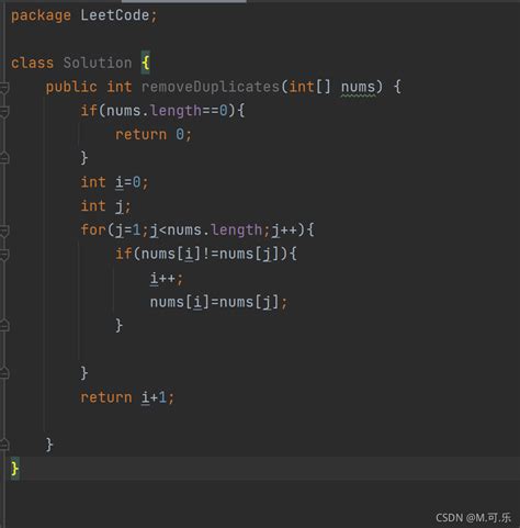Leetcode 删除有序数组中的重复项（java）leetcode删除有序数组的重复项java Csdn博客
