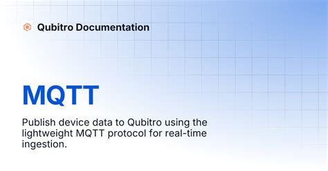 Mqtt Qubitro Documentation