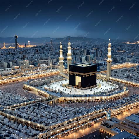 Premium Photo Makkah Mecca Mosque Saudi Arabia Hajj Umrah Kaaba The