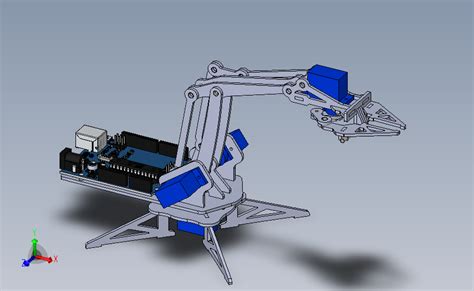 机械臂 机器人手臂 Solidworks 2015 模型图纸下载 懒石网