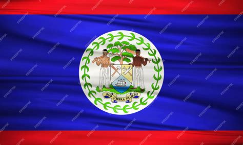 Ilustración De La Bandera De Belice Y El Vector Editable De La Bandera