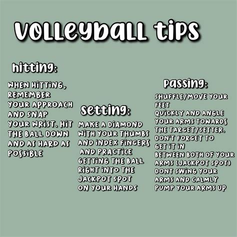 Volleyball Tips