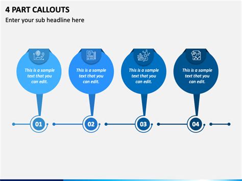 4 Part Callouts Powerpoint Presentation Slides Ppt Template