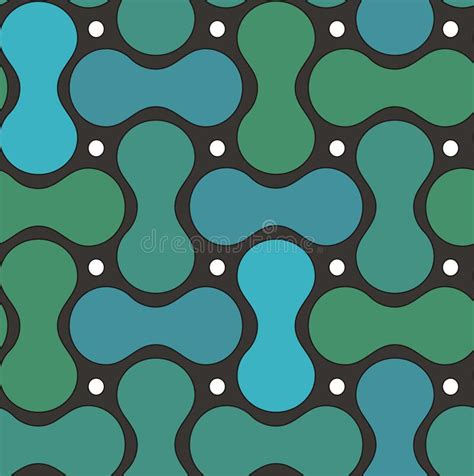 Geometric Ornament From Shapes Resembling A Figure Eight Stock