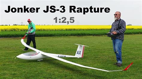 Jonker Js 3 Rapture 7 4m Giant Scale Rc Glider Dub 2022 Youtube