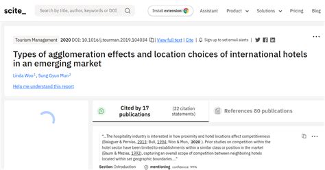 Types Of Agglomeration Effects And Location Choices Of International Hotels In An Emerging