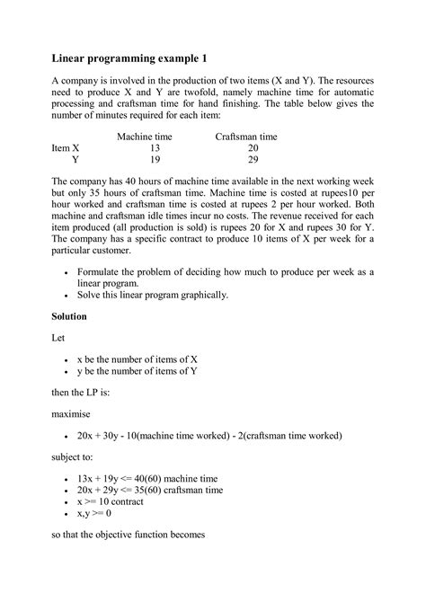 Lecture Linear Programmingpdf