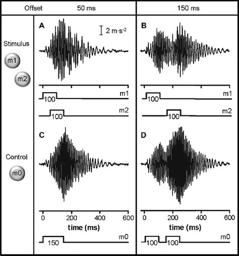 Sample Accelerometer Recordings Of Dual Motor Stimuli Top Panels And Download Scientific