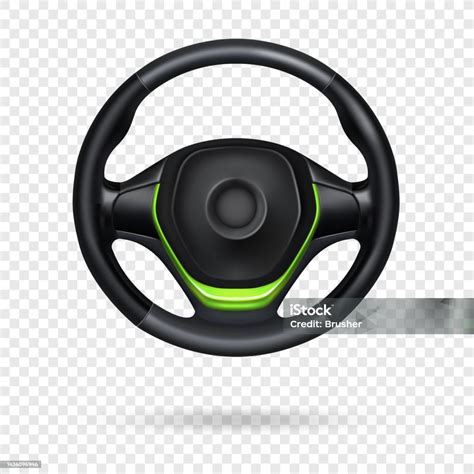 벡터 일러스트 레이 션 자동차 스티어링 휠 현실적인 3d 아이콘 차에 대한 스톡 벡터 아트 및 기타 이미지 차 가죽 개념 Istock