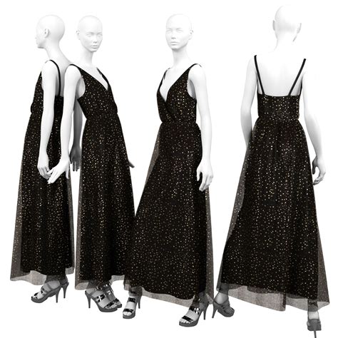 상점 창 여자 마네킹 122 저녁 컬렉션 3d 모델 75 Max Fbx Obj Free3d